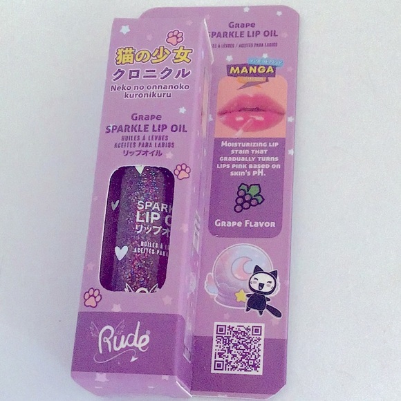rude cosmetics | Makeup | Rude Cosmetics Sparkle Lip Oil Grape Manga ...